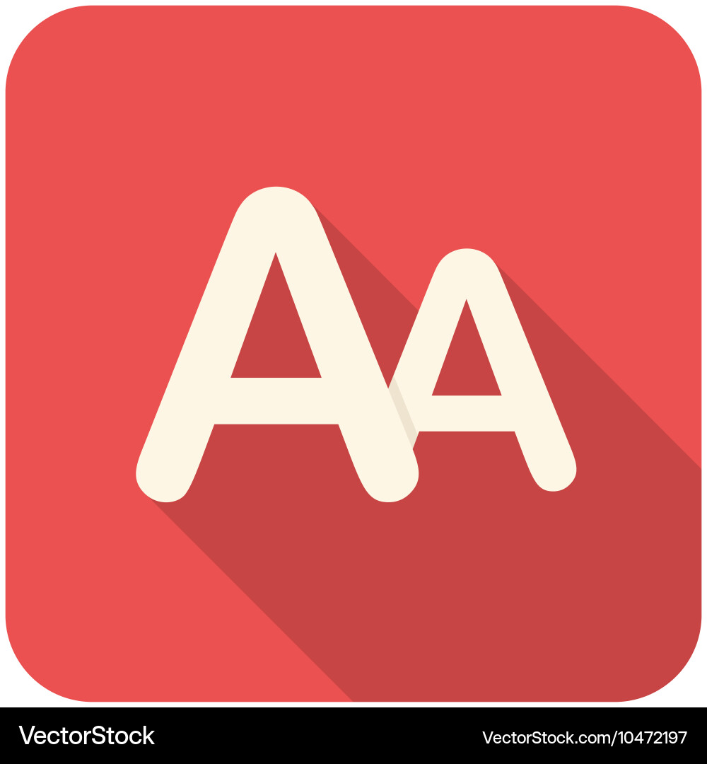 Font size icon Royalty Free Vector Image - VectorStock