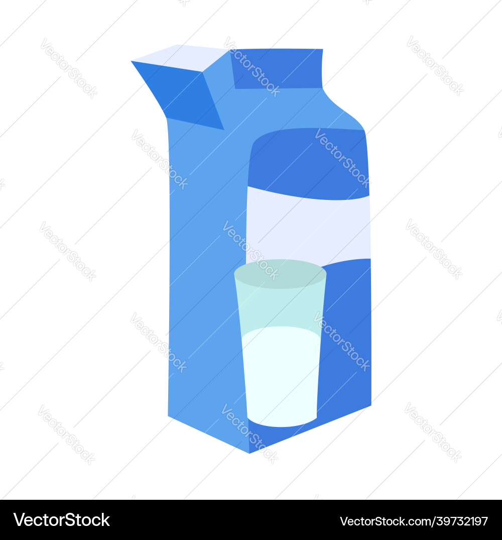 Milk carton design Royalty Free Vector Image - VectorStock