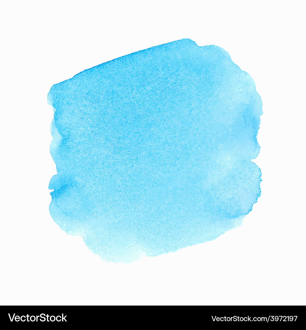 Vibrant Blue Watercolor Splash Royalty Free Vector Image