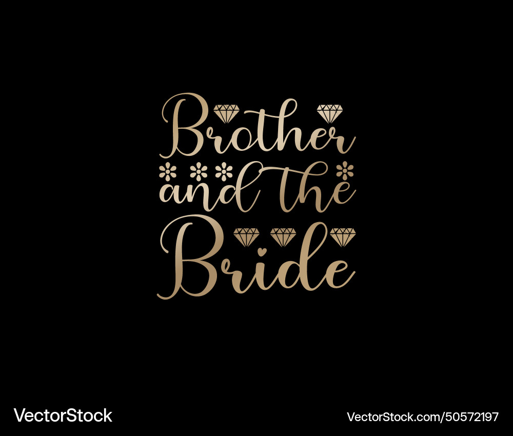 Wedding lettering t-shirt design Royalty Free Vector Image