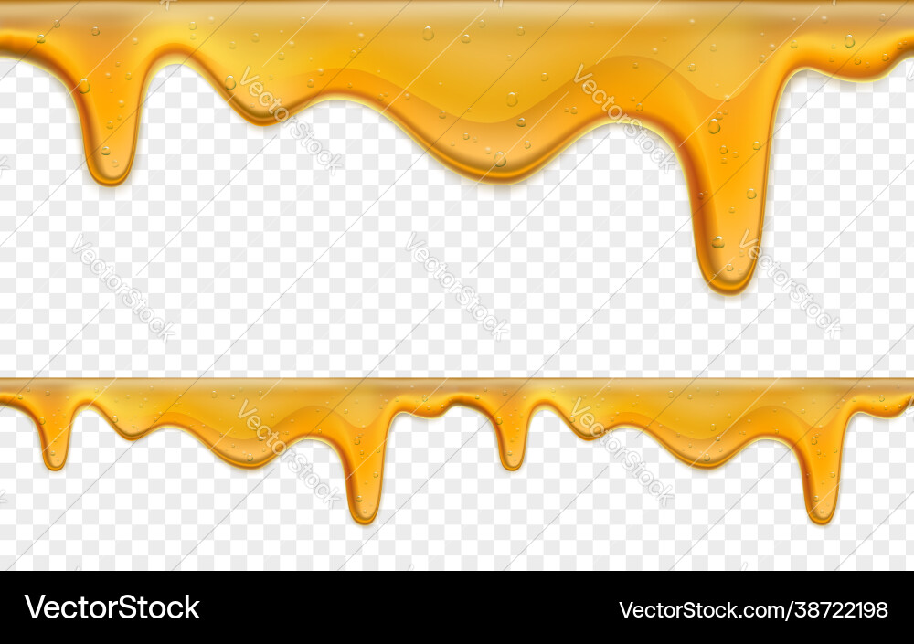 Dripping honey or jam seamless pattern Royalty Free Vector
