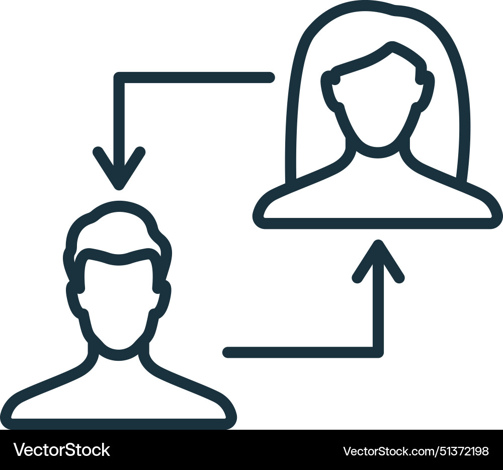 Engagement icon monochrome simple user behavior Vector Image