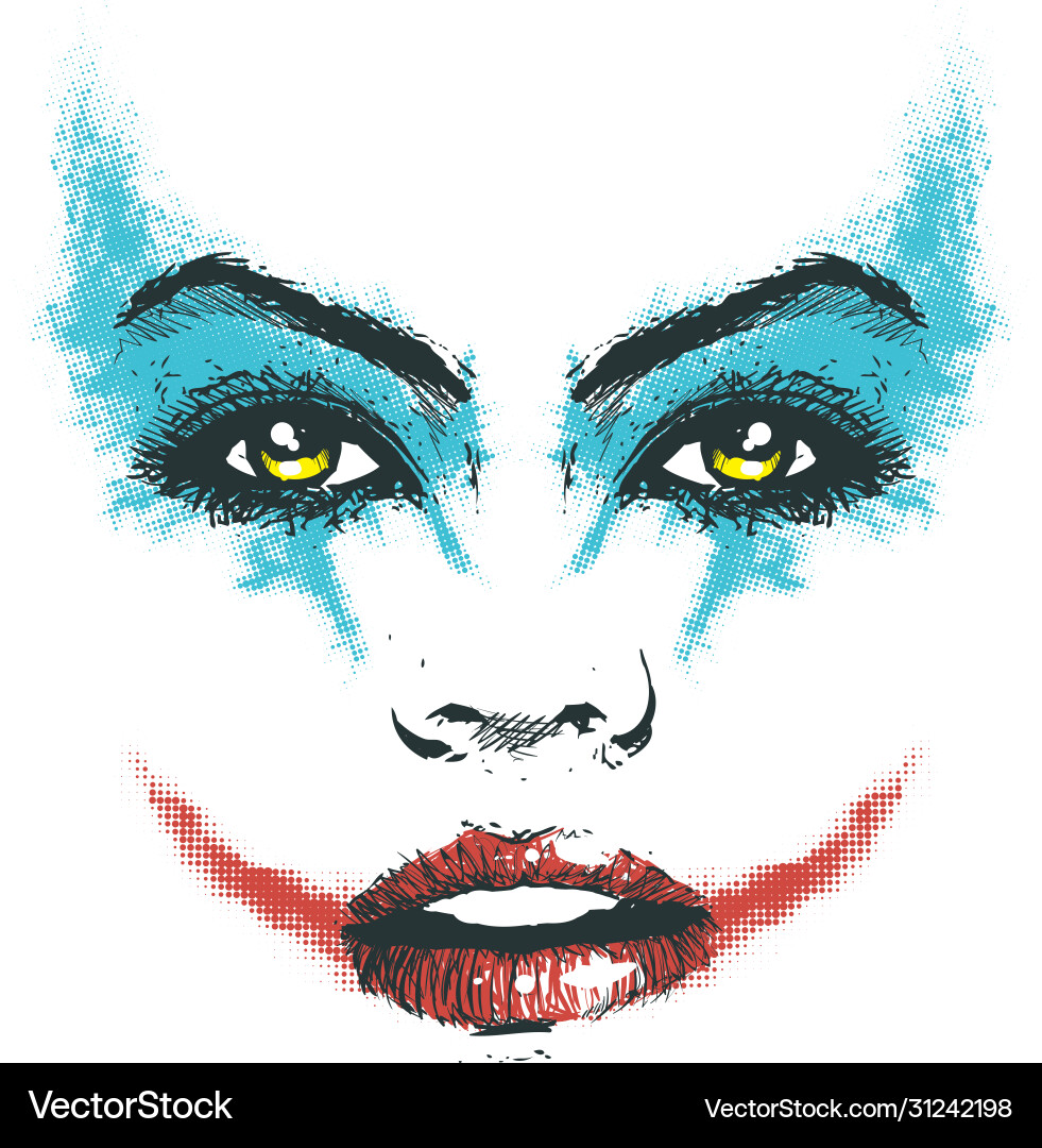 Joker Smiling Face Royalty Free Vector Image - VectorStock