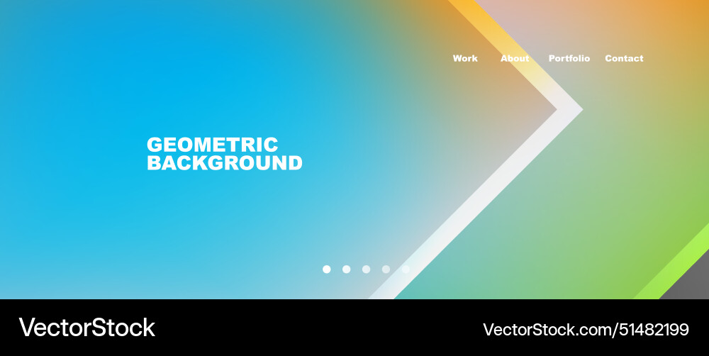 Abstract geometric shapes web design page Vector Image
