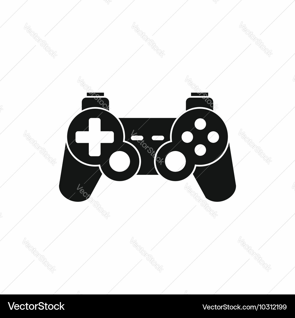 Game controller icon simple style Royalty Free Vector Image
