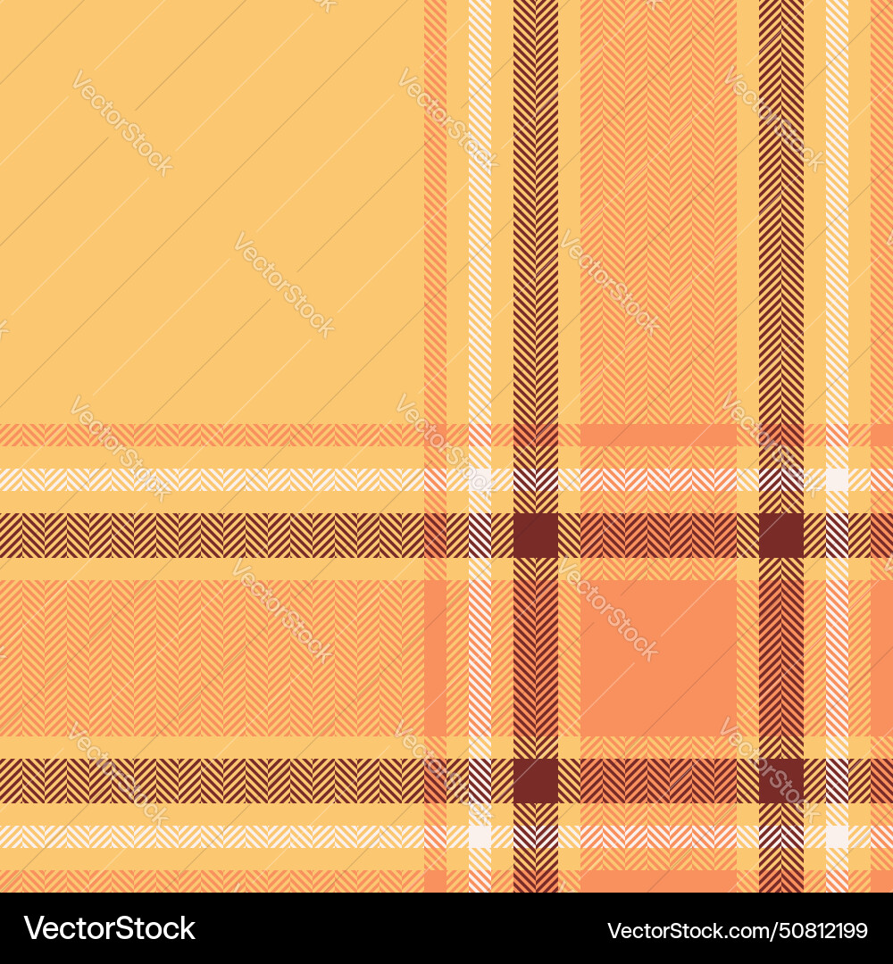 Plaid check pattern in orange and red colors Vector Image
