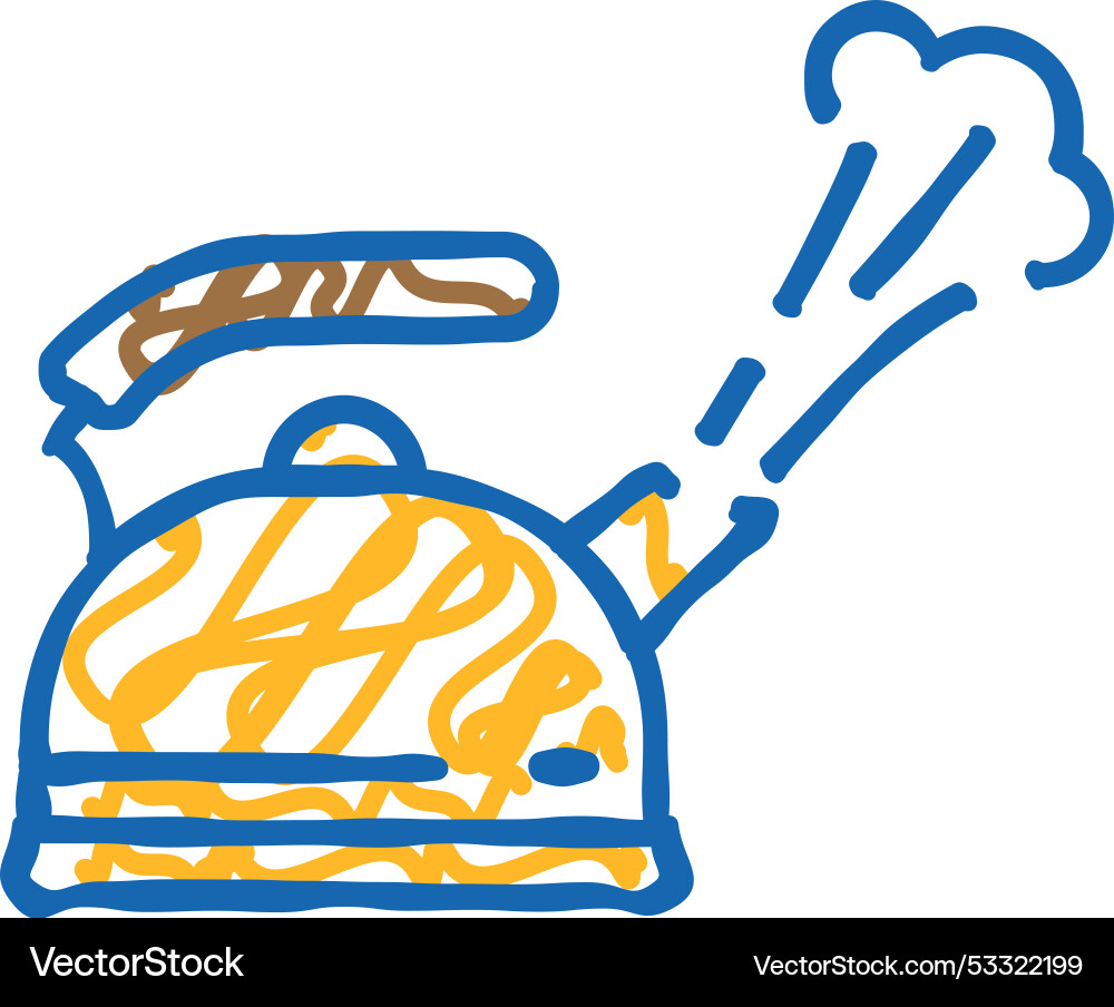 Steam smell icon doodle Royalty Free Vector Image
