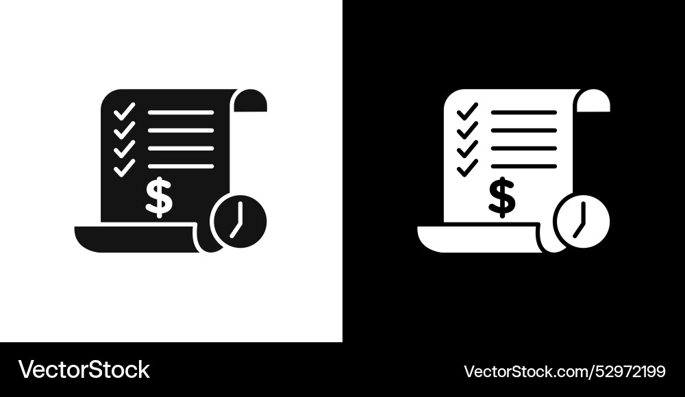 Transaction history icon flat line symbol set Vector Image