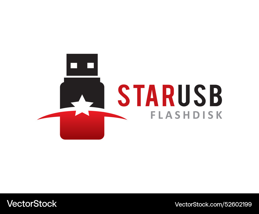 Usb logo symbol or icon template Royalty Free Vector Image