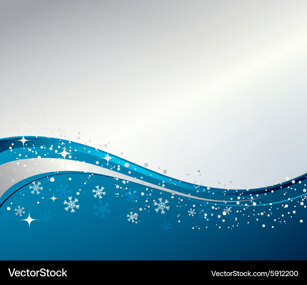 Blue winter abstract background Royalty Free Vector Image