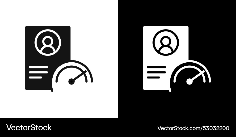 Rating-Symbol-Logo-Set Lizenzfreies Vektorbild