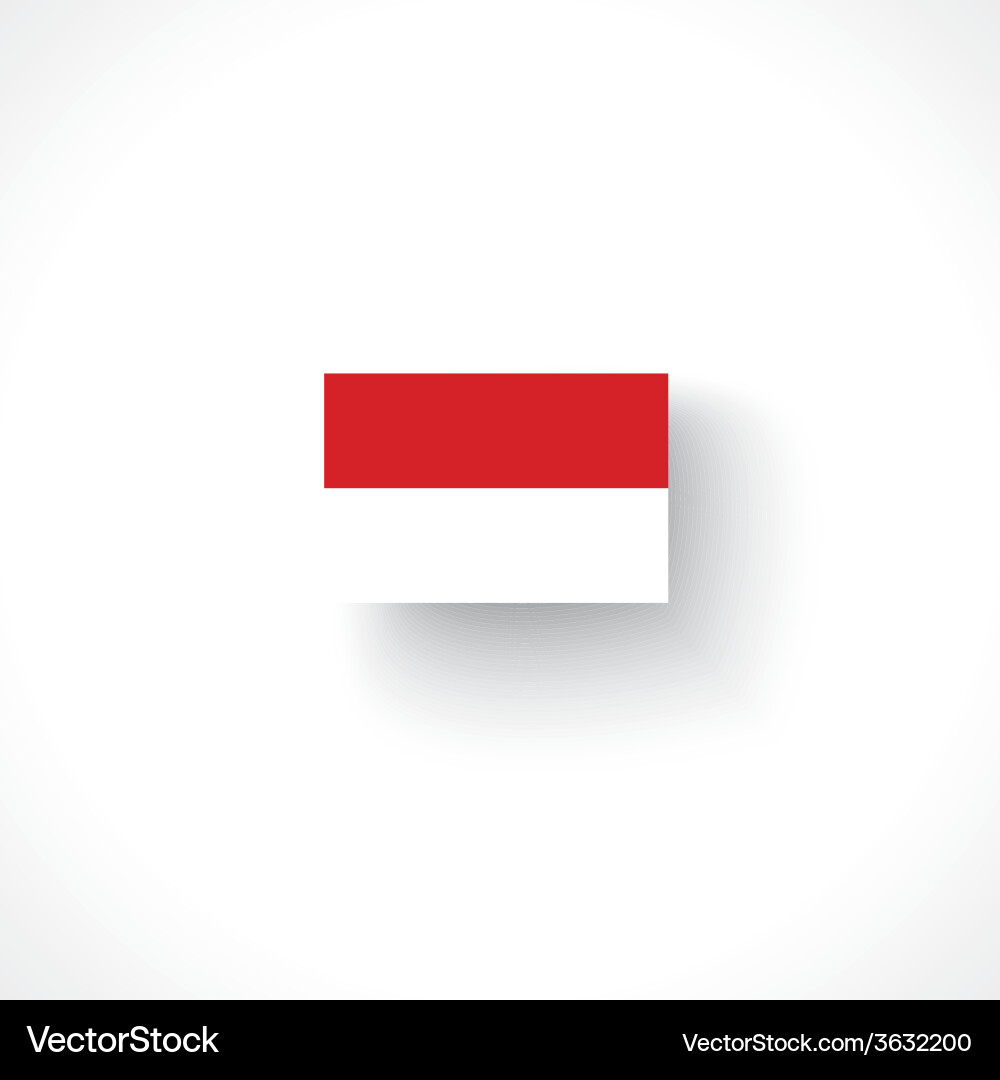 Flag of indonesia Royalty Free Vector Image - VectorStock