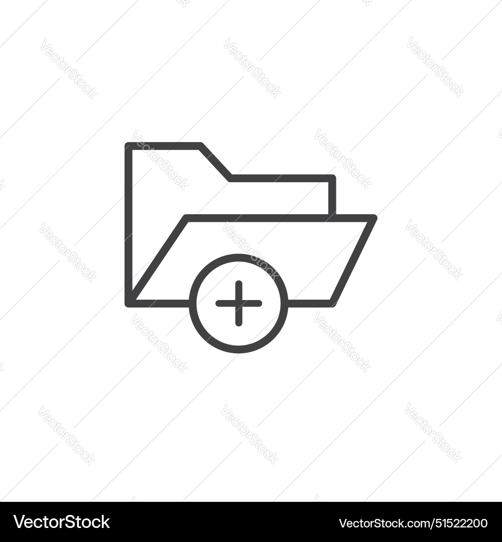 Ordnersymbol hinzufügen Lizenzfreies Vektorbild