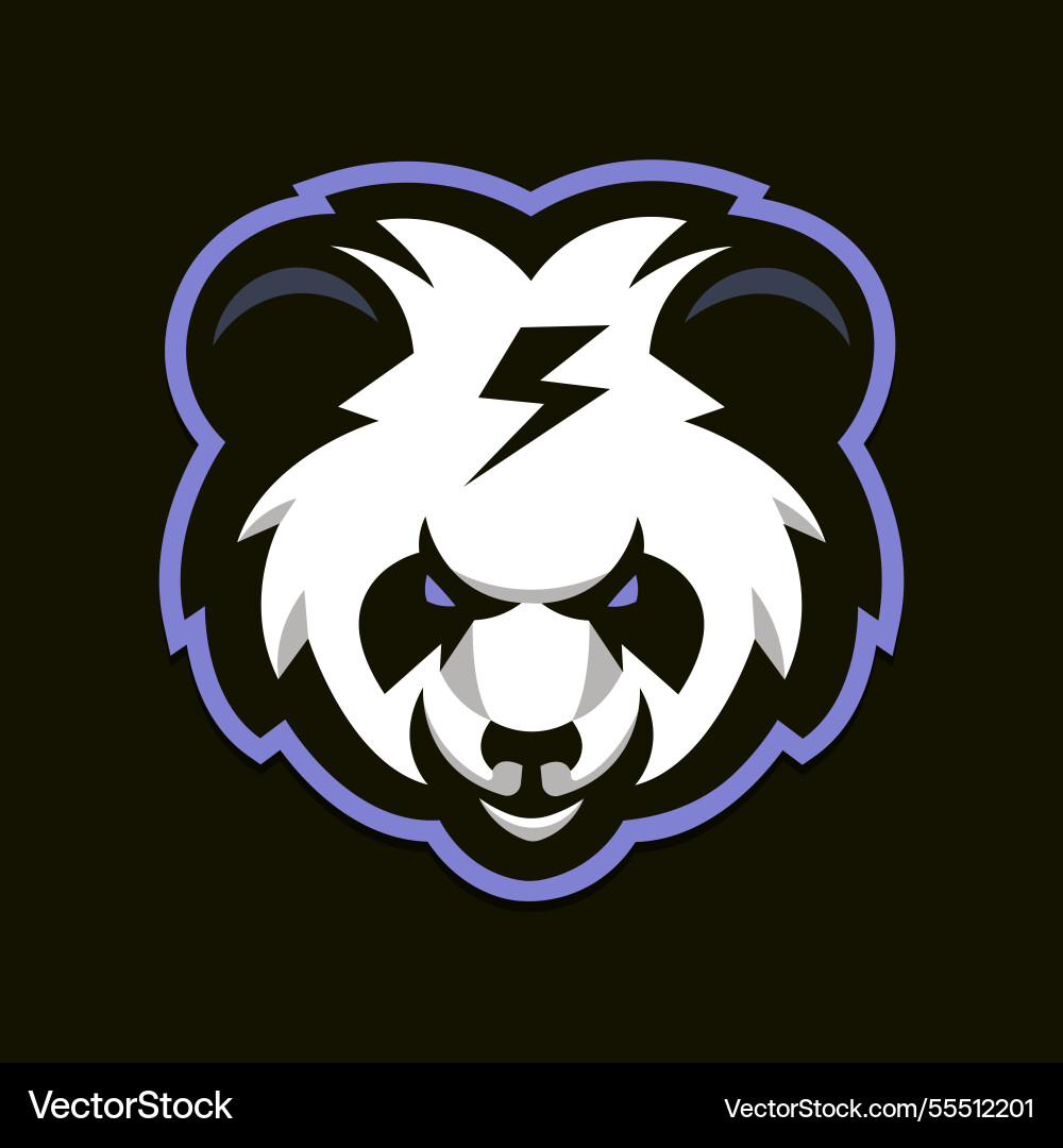 Angry panda mascot Royalty Free Vector Image - VectorStock