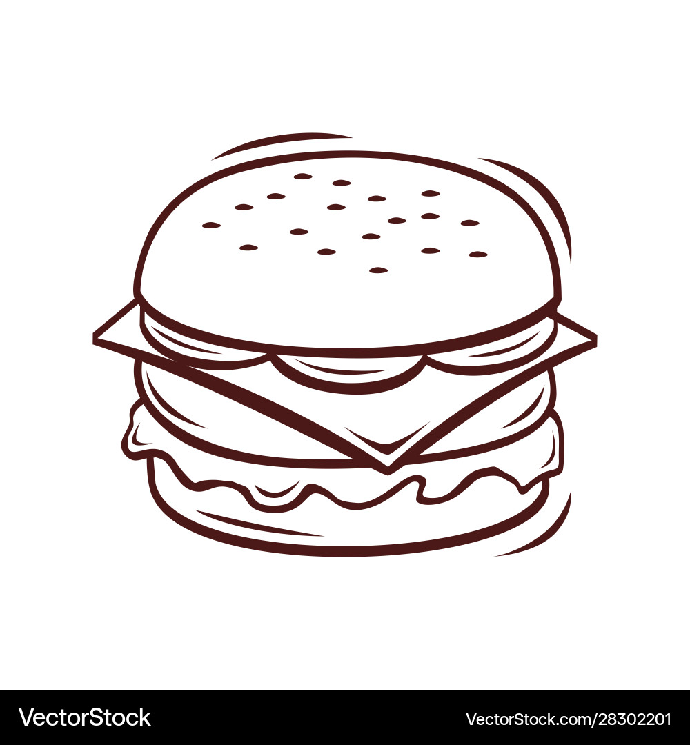 Burger Royalty Free Vector Image - VectorStock