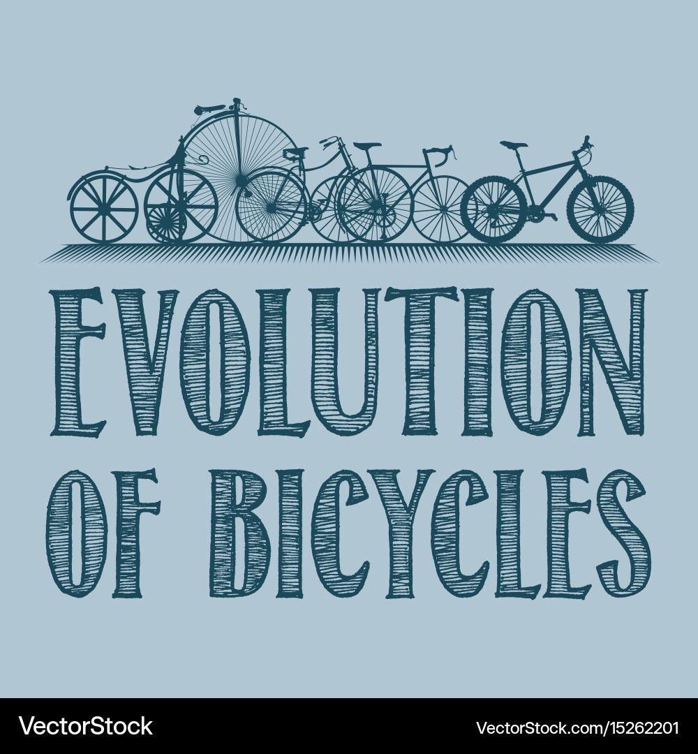 Evolution of transport poster Royalty Free Vector Image