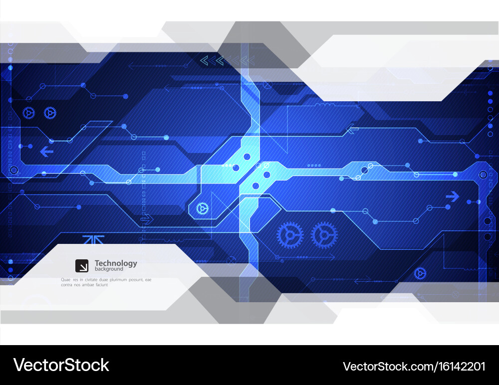 Hi-tech digital technology and engineering Vector Image