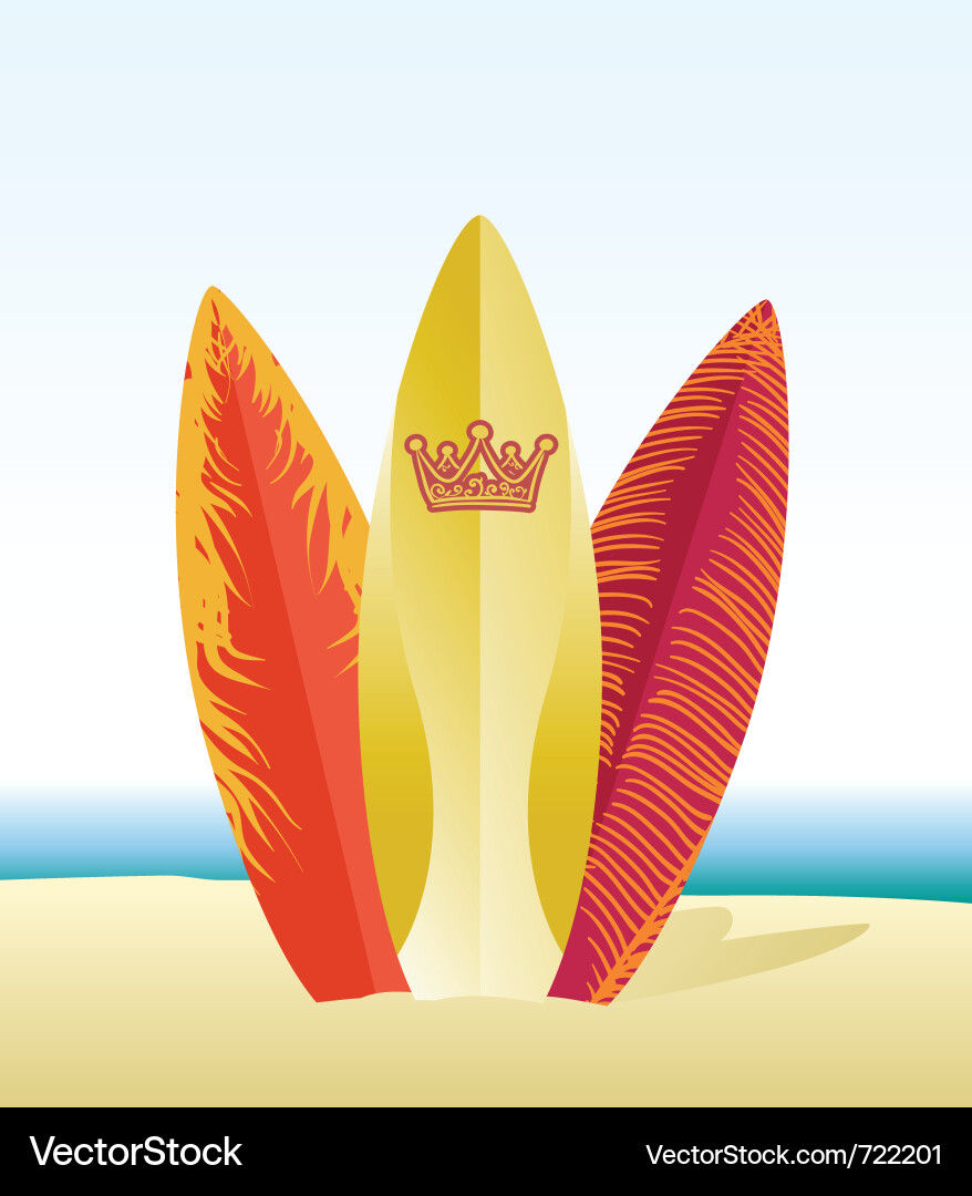 Tropical Beach Scene Royalty Free Vector Image