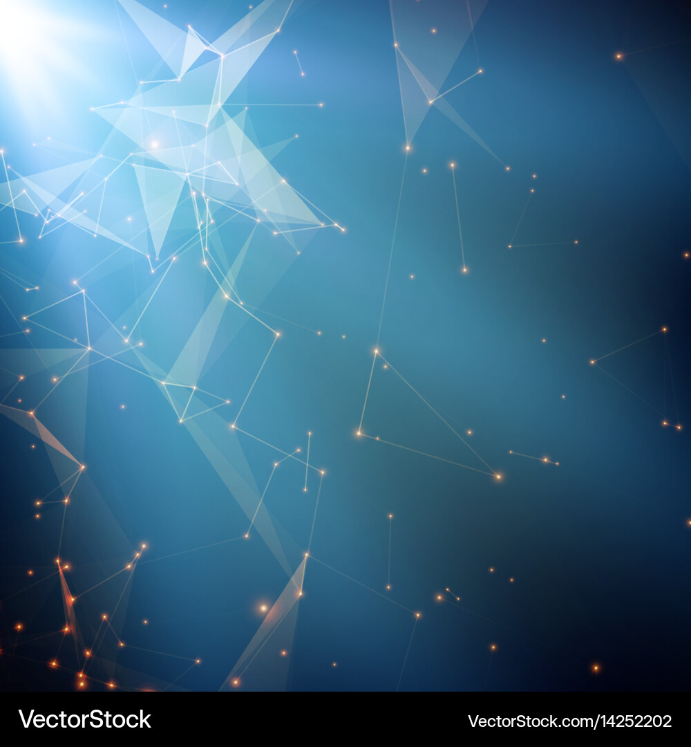 Abstract blue mesh background Royalty Free Vector Image