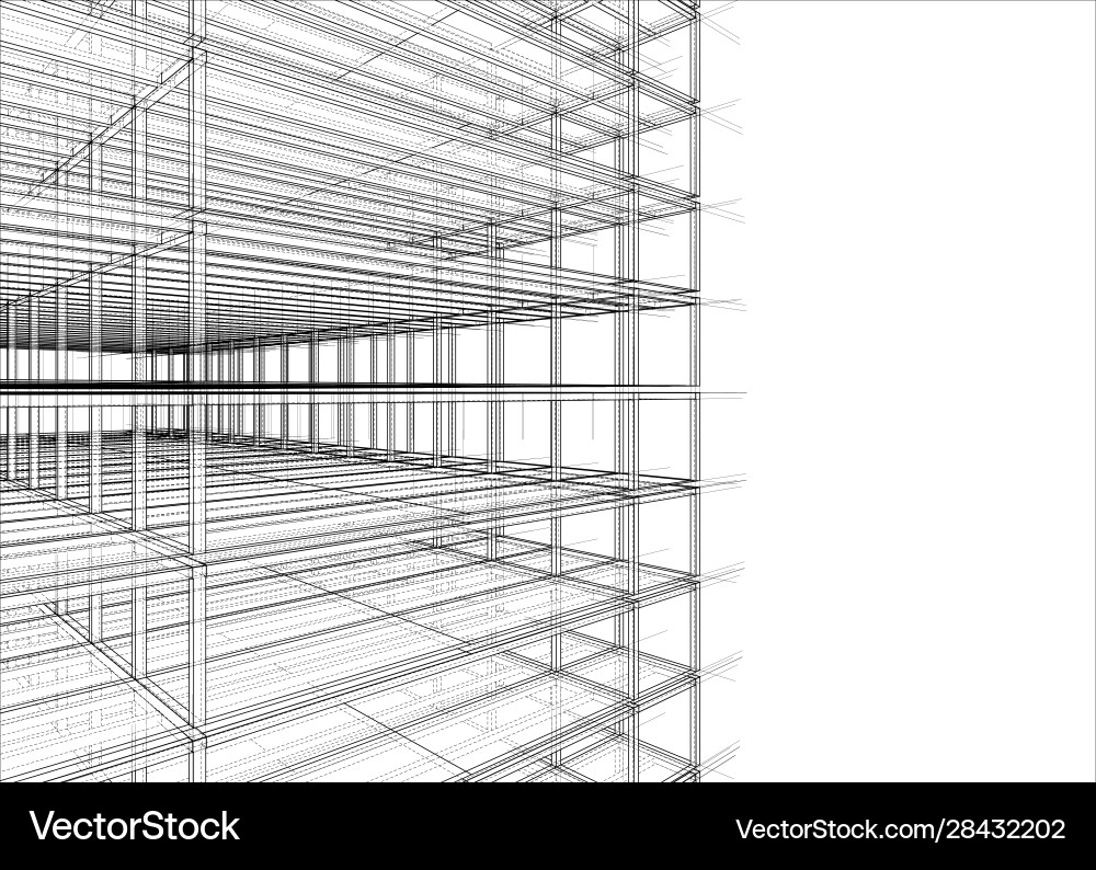Drawing a house under construction Royalty Free Vector Image
