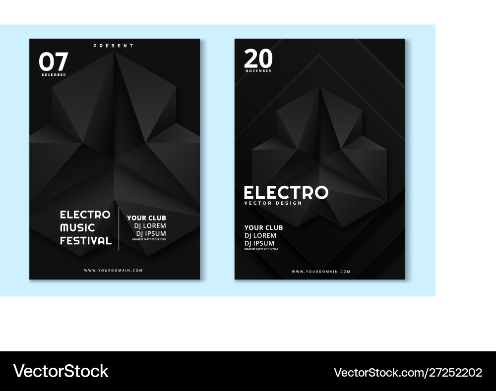 Electronic music fest and electro summer wave Vector Image