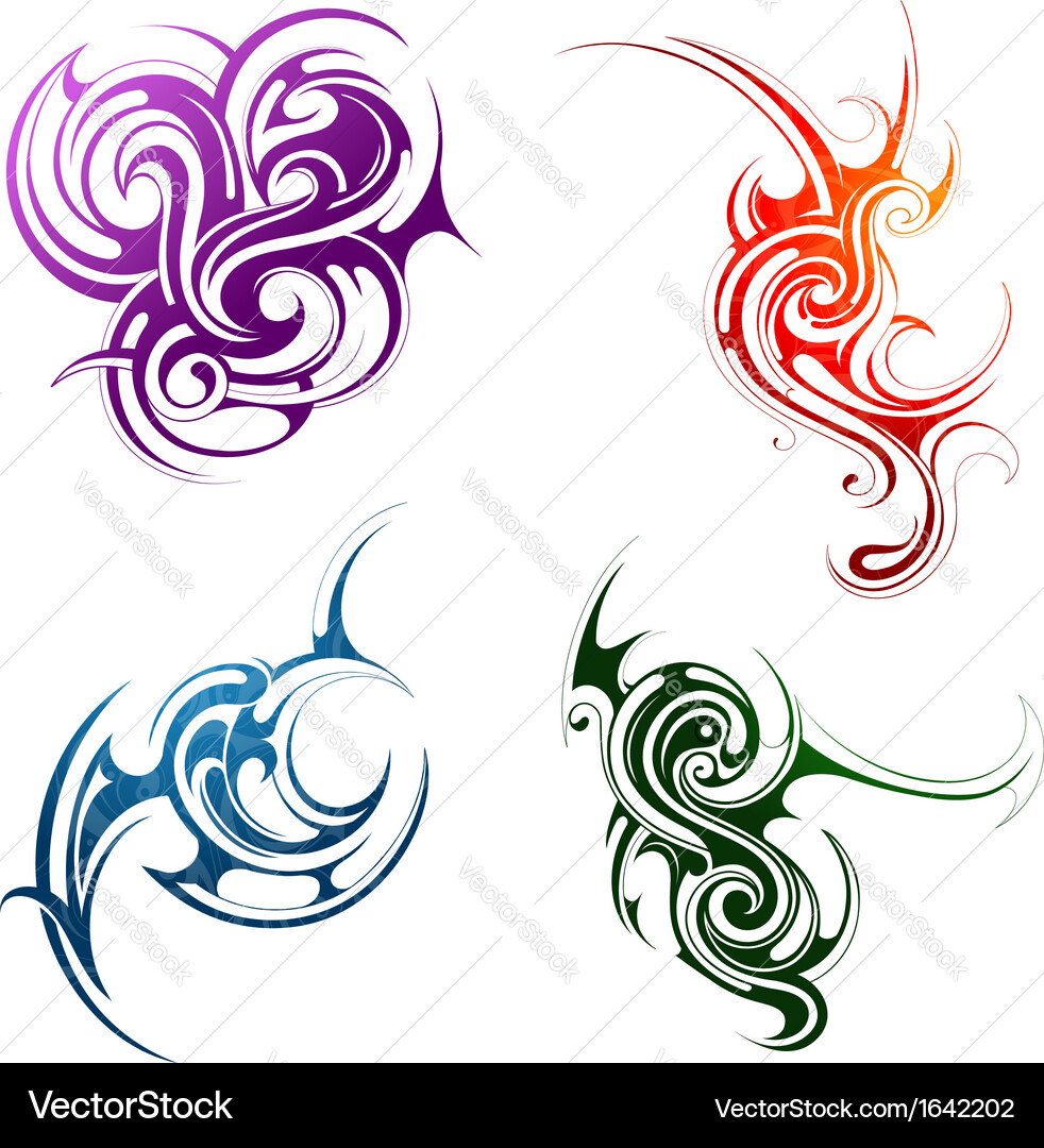 Intricate Swirls Tribal Pattern Royalty Free Vector Image