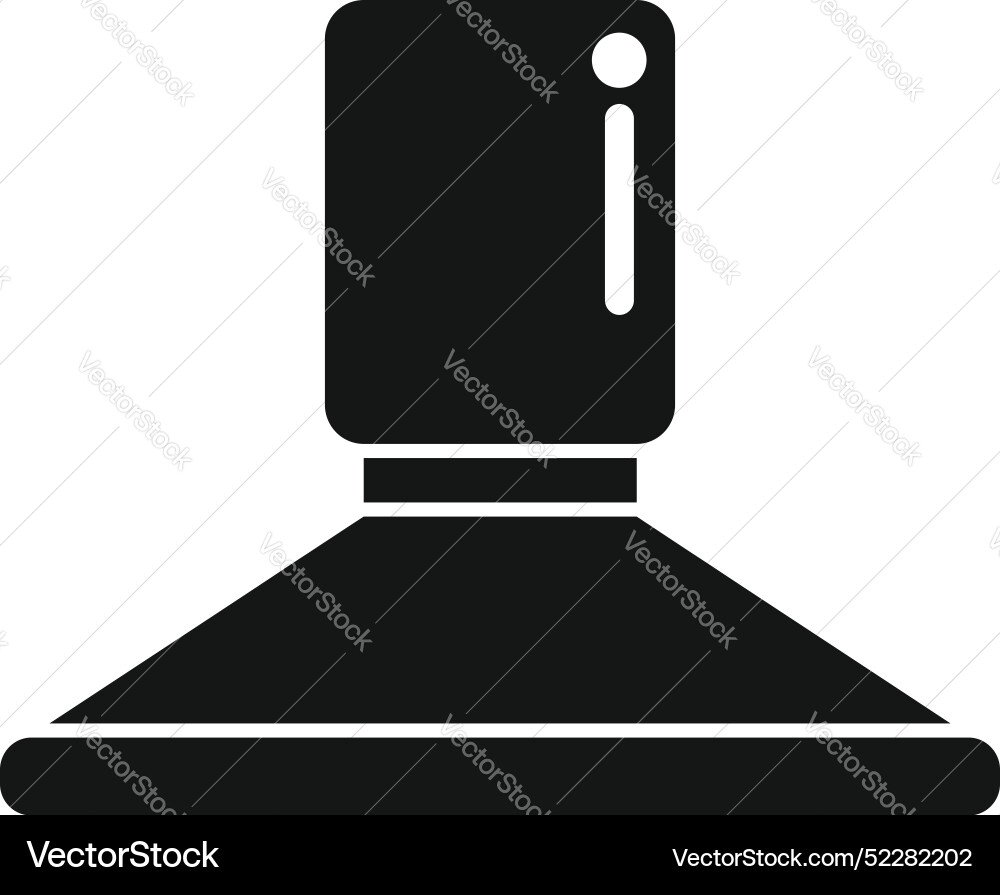 Modern cooker hood extractor fan removing steam Vector Image