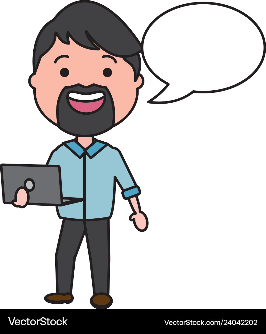 People tech device Royalty Free Vector Image - VectorStock