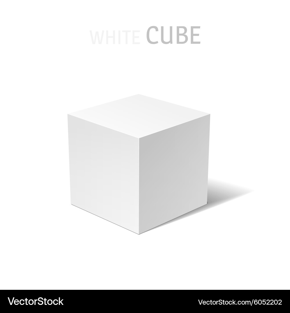 White box isolated Royalty Free Vector Image - VectorStock