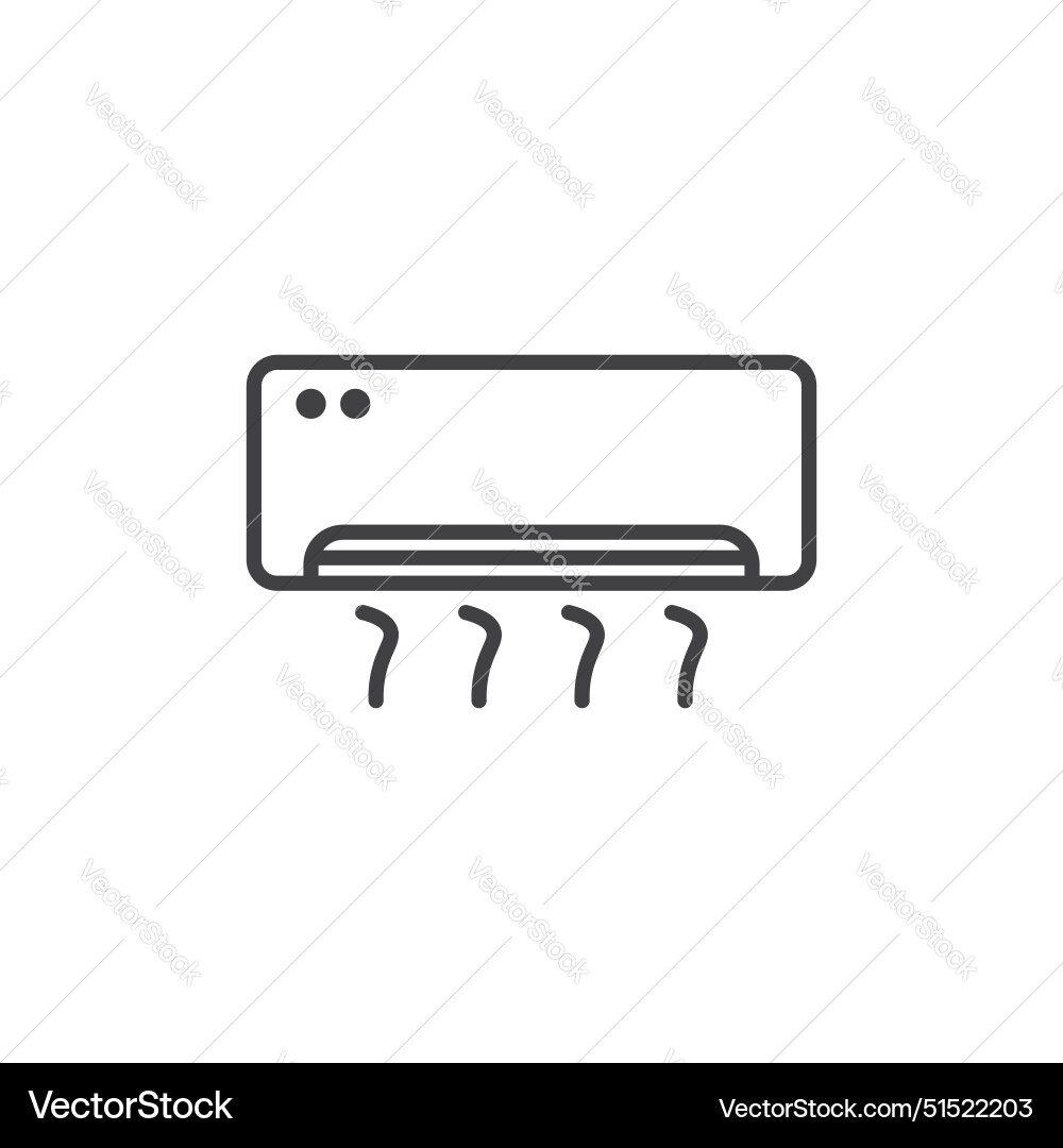 Air conditioner icon Royalty Free Vector Image