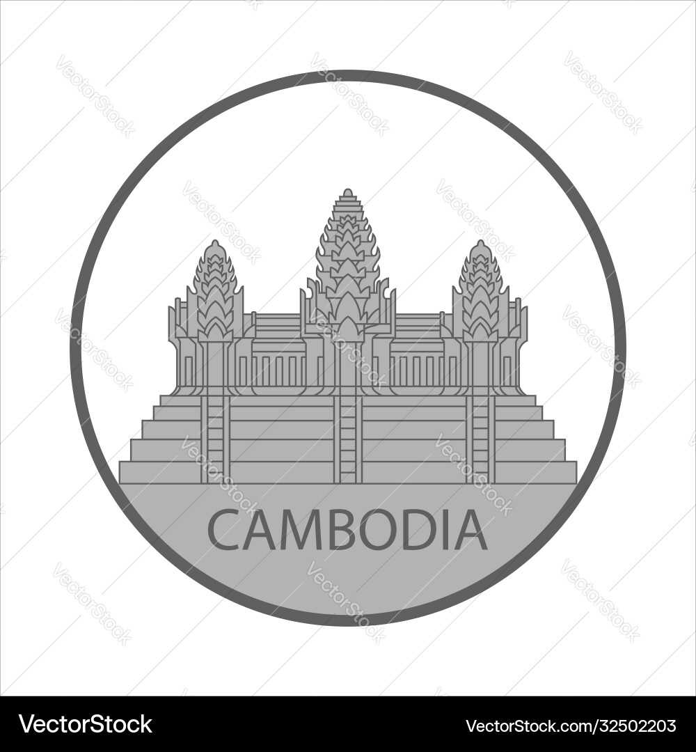 Angkor wat Royalty Free Vector Image - VectorStock