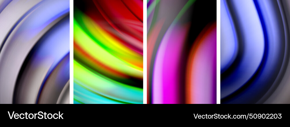Blurred color line backgrounds Royalty Free Vector Image