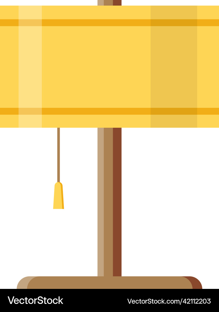Night light lamp isometric icon glowing Royalty Free Vector