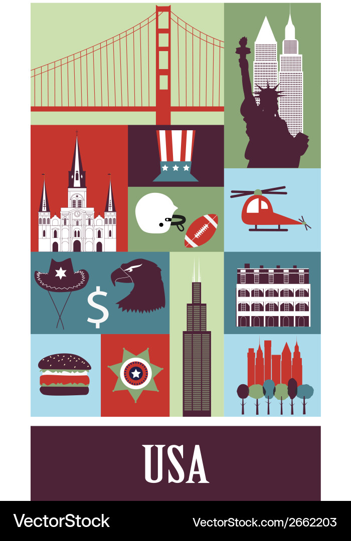 Usa Royalty Free Vector Image - VectorStock