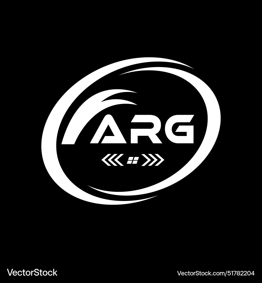 Arg letter logo design simple and modern Vector Image