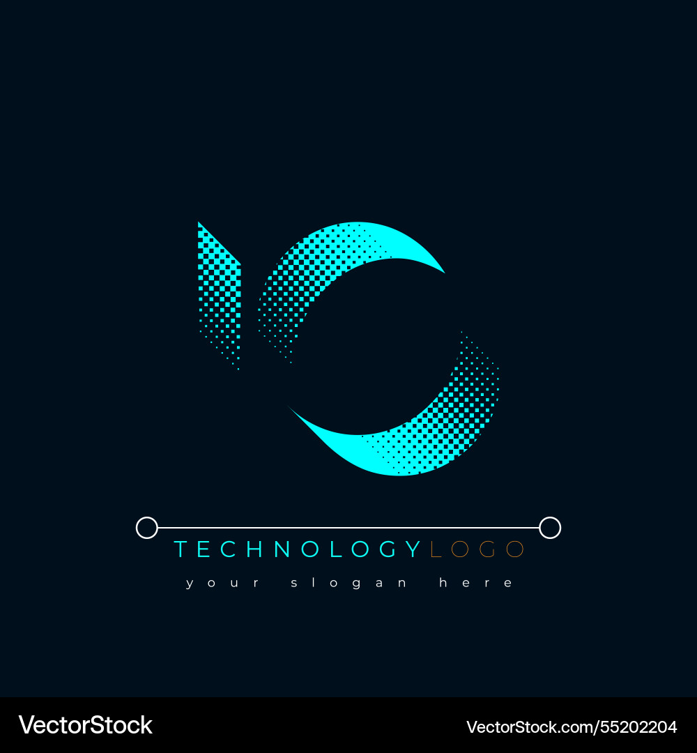 Io abstract letter Royalty Free Vector Image - VectorStock