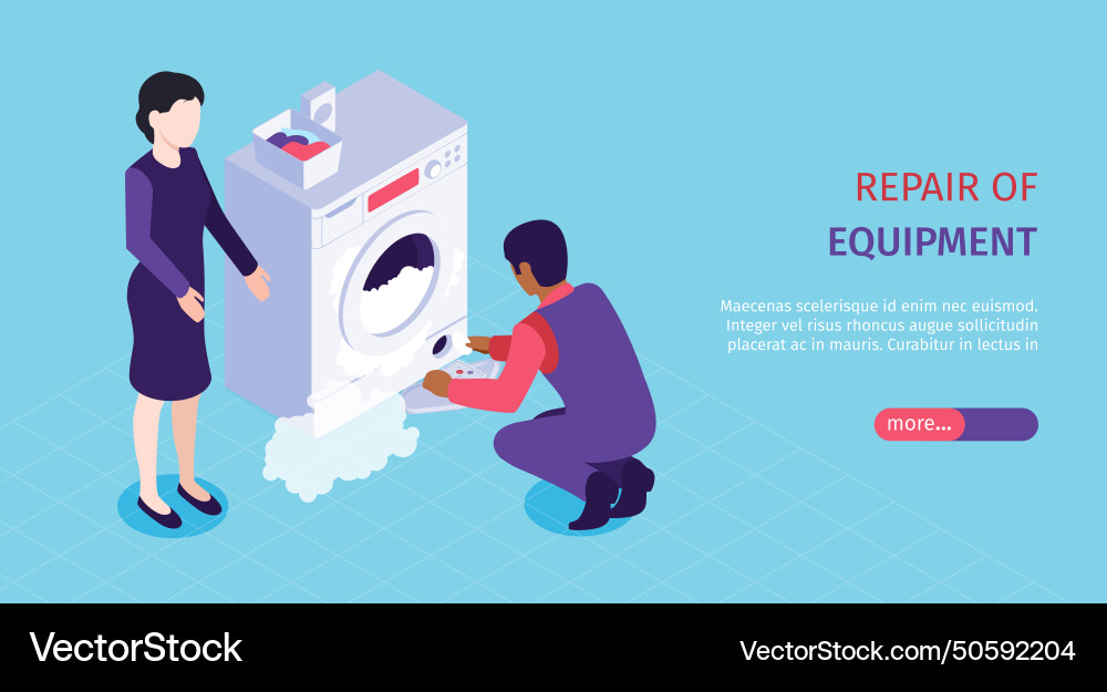 Repair service banner Royalty Free Vector Image