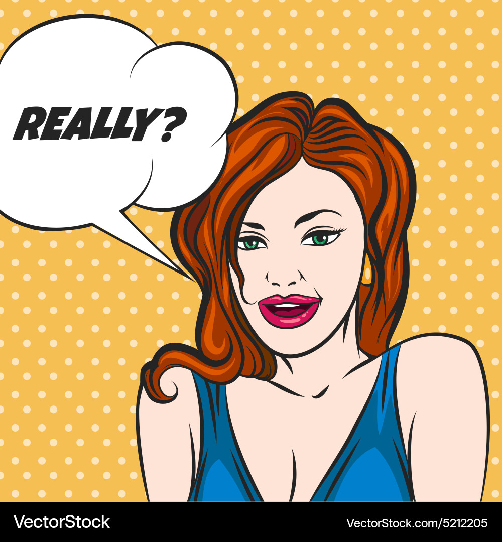 Asking girl Royalty Free Vector Image - VectorStock