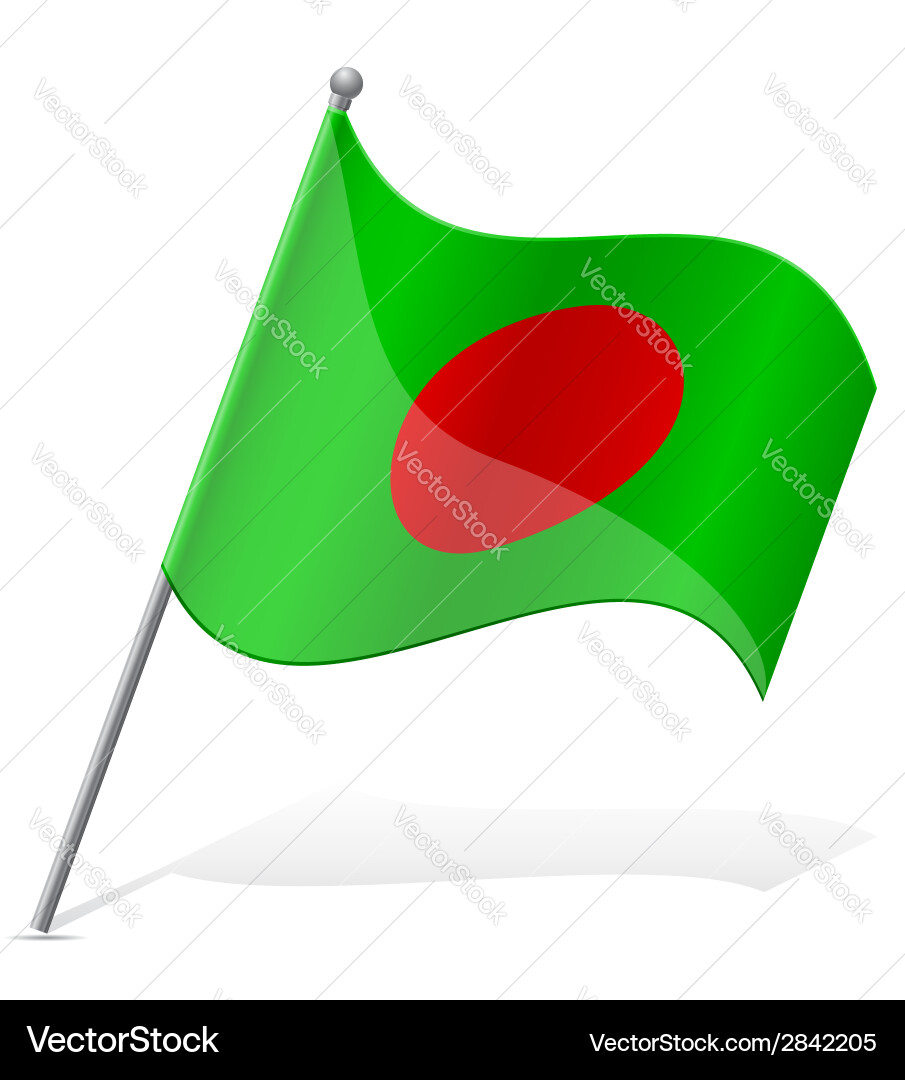 Bangladesh Flag Royalty Free Vector Image - VectorStock