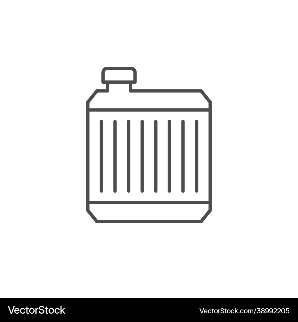 Car radiator line outline icon Royalty Free Vector Image