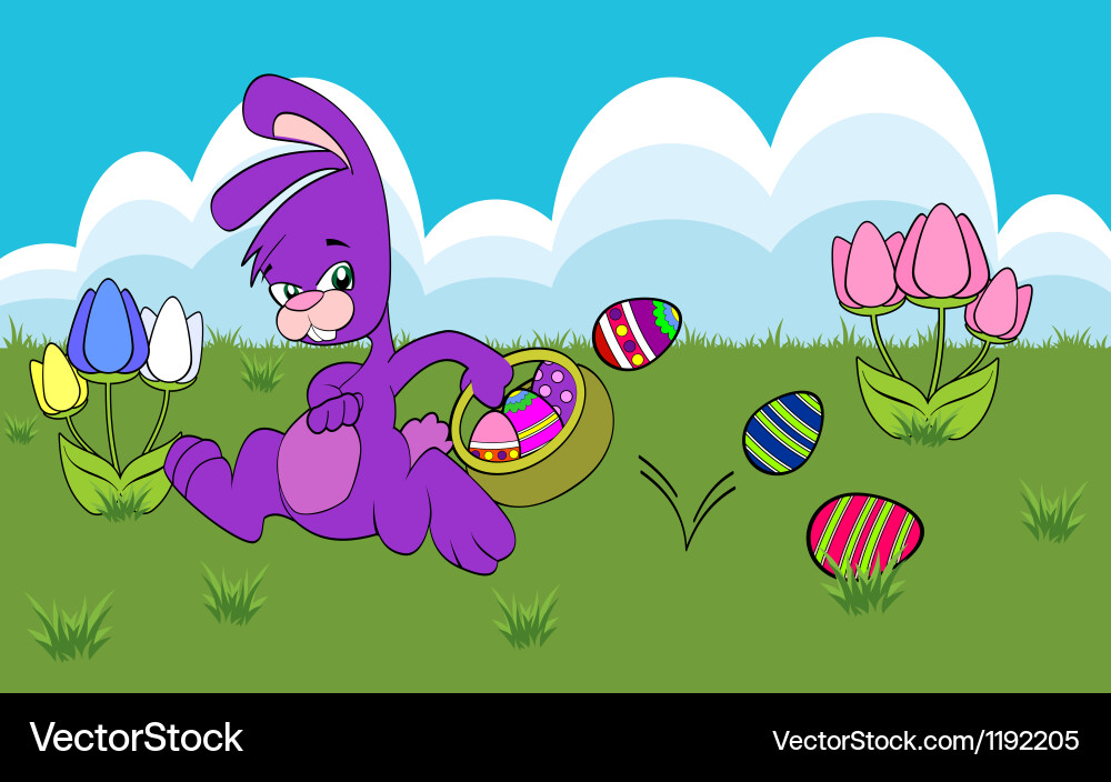 Easter bunny Royalty Free Vector Image - VectorStock