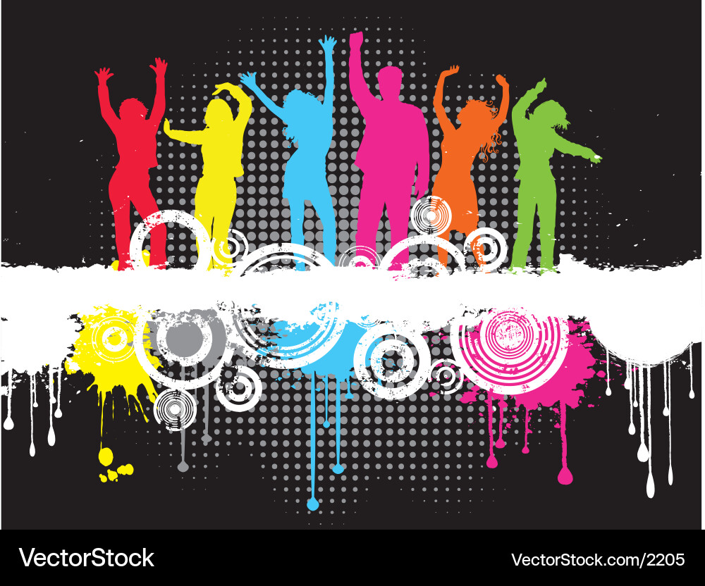 Grunge party Royalty Free Vector Image - VectorStock