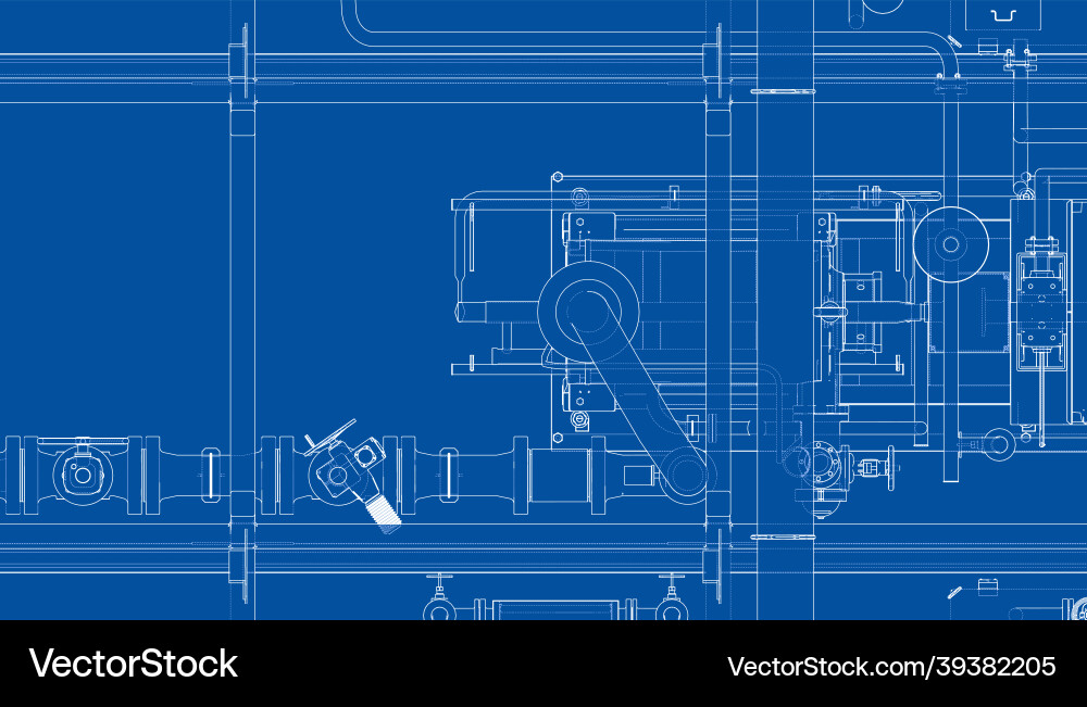Pump station Royalty Free Vector Image - VectorStock