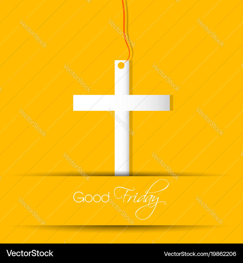 Elements of good friday background Royalty Free Vector Image