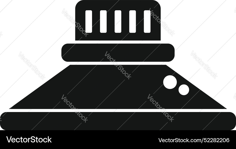 Kitchen hood extractor fan removing steam cooking Vector Image