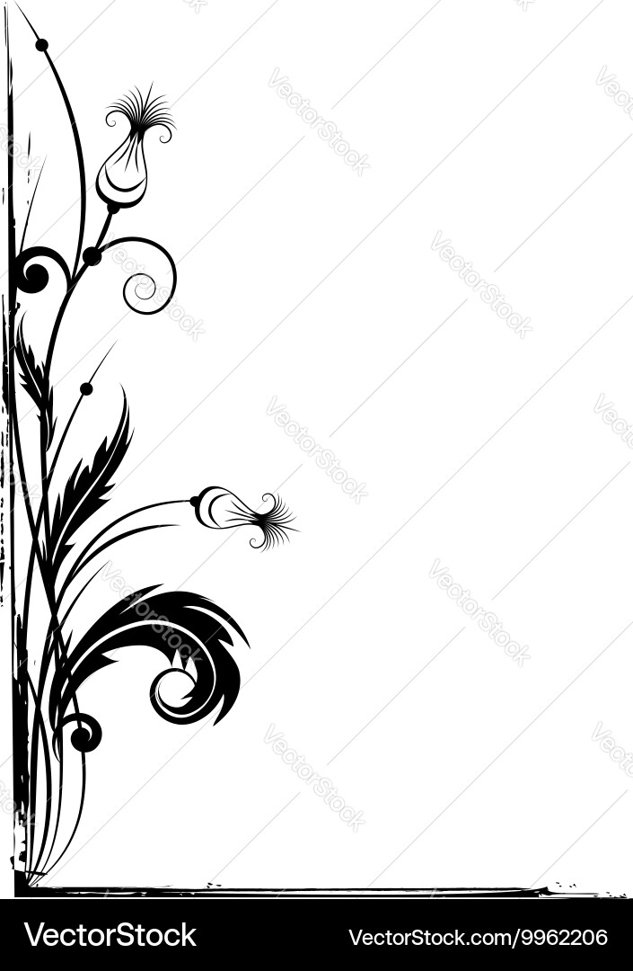 Stylized thistle background Royalty Free Vector Image