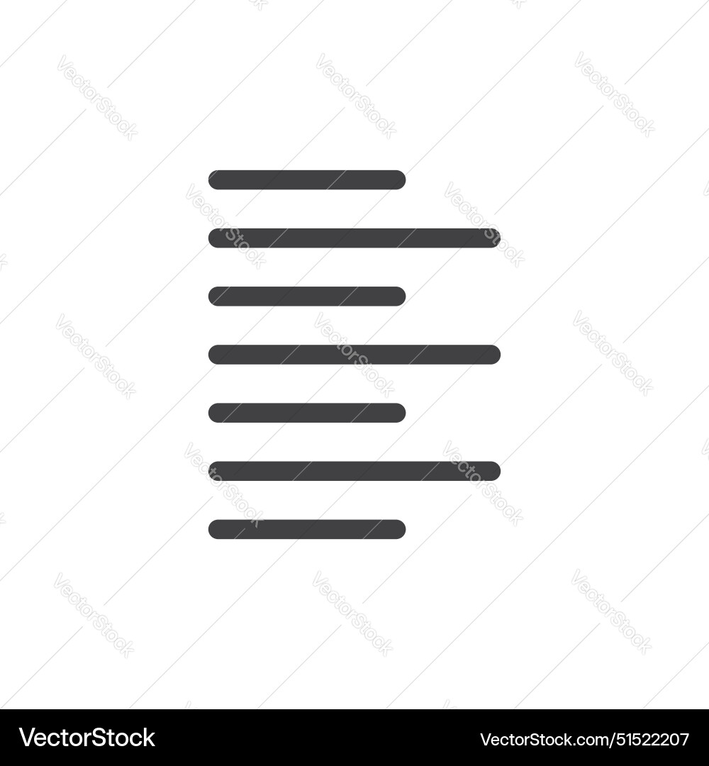 Align left icon Royalty Free Vector Image - VectorStock