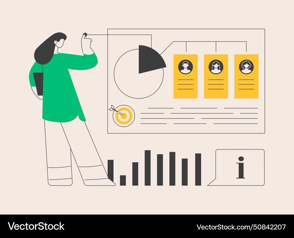 Audience segmentation abstract concept Royalty Free Vector