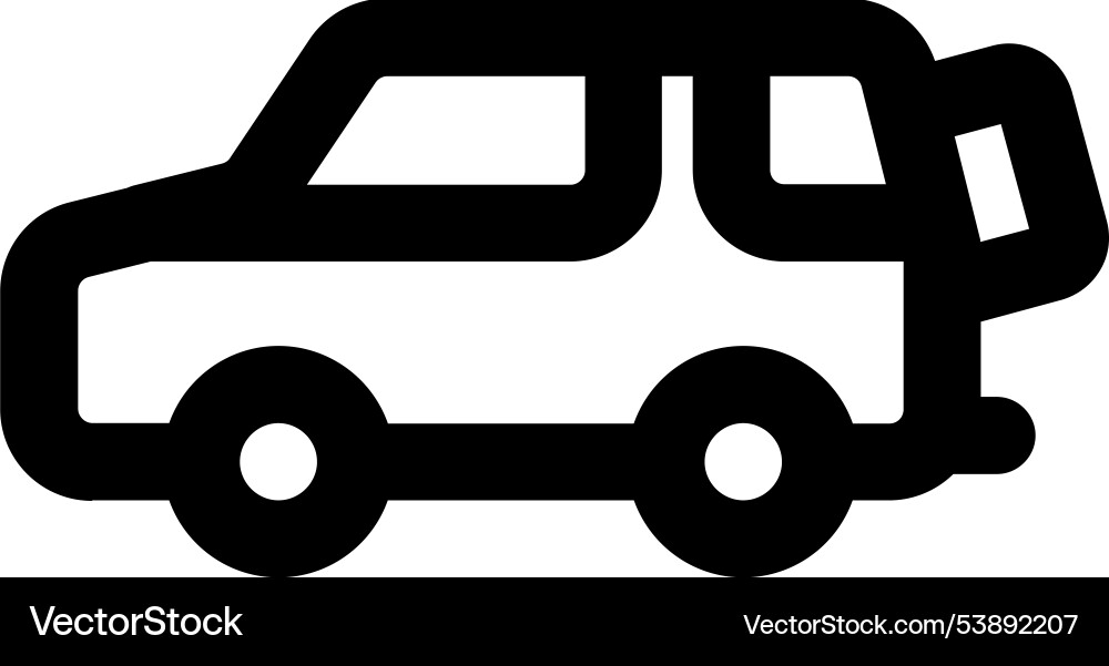 Car outline icon 20 Royalty Free Vector Image - VectorStock