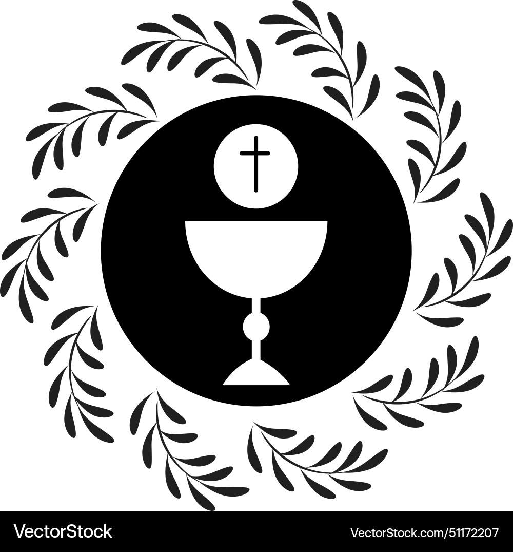 Christian art symbol for print Royalty Free Vector Image